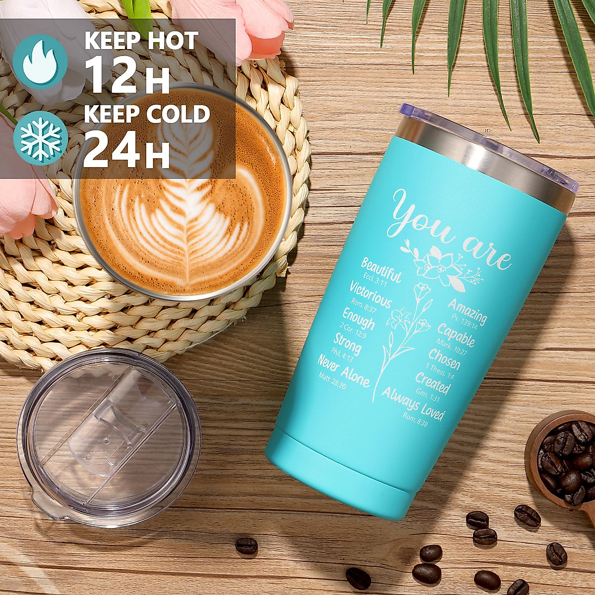 Christian Gifts for Women Faith, Inspirational Religious Gifts for Women, Catholic Spiritual Gifts Mothers Day Birthday Gifts for Women Mom Sister Best Friends Grandma Wife Coworker w/ Canvas Tote Bag