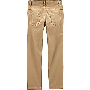 Simple Joys by Carter's Boys' Twill Pants, Pack of 2, Khaki Brown/Olive, 6
