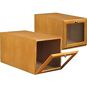 ShoeTrap Hightop/Heel Shoe Storage Box, Maple