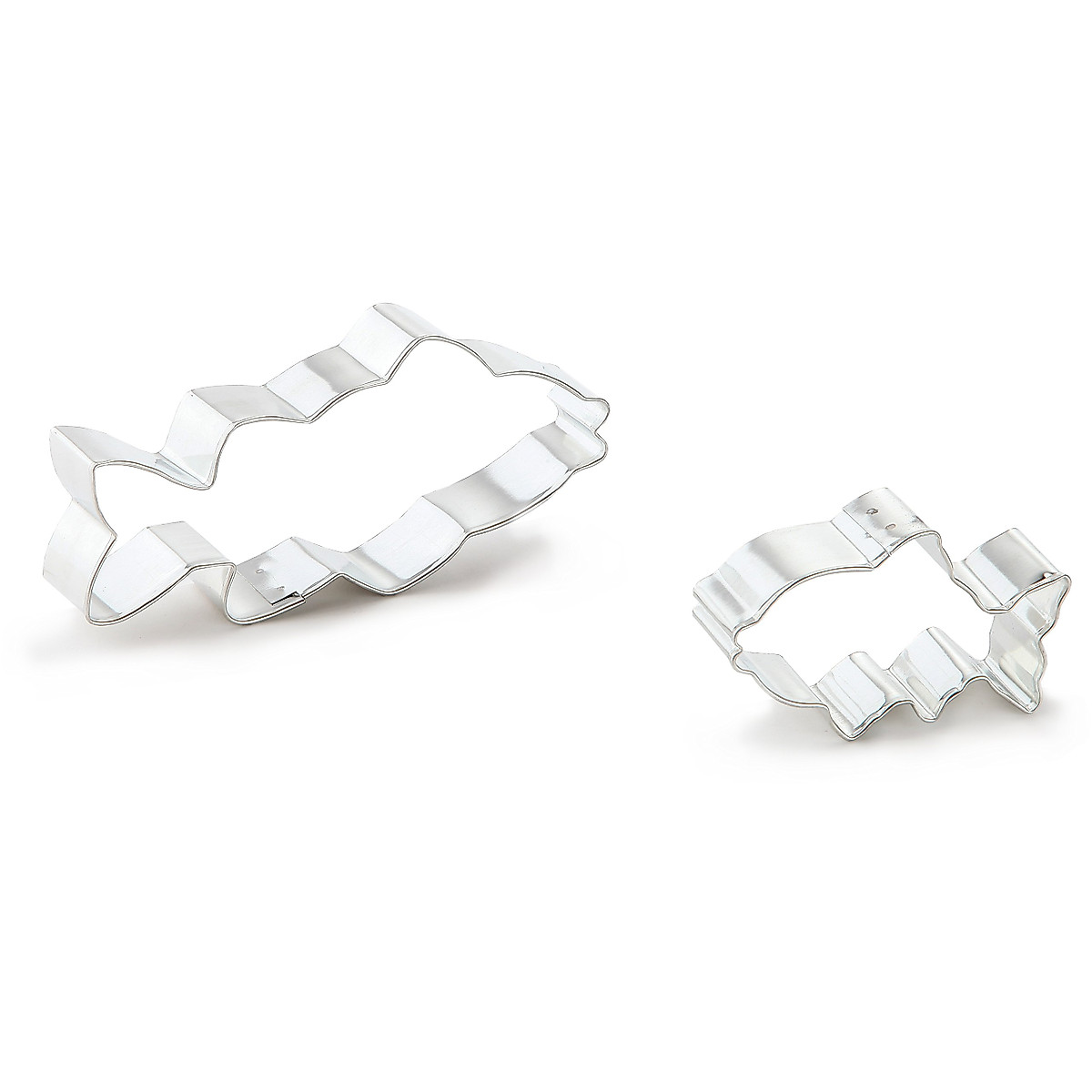 Bakerpan Stainless Steel Fish Cookie Cutter Shapes - Set of 2