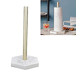 Kitchen Paper Holder Standing Paper Towel Holder Stand for Kitchen Rolls Non Slip Paper Towel Roll Round Tissue for Modern Kitchen Countertop Organizer