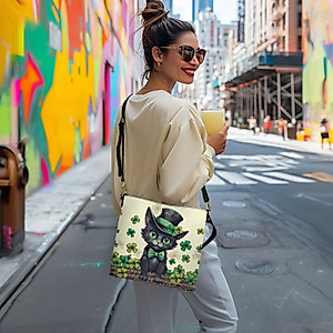 HUGS IDEA Adorable Chicken Family Print Womens Leather Handbag Big Capacity Travel Shopping Working Shoulder Bucket Cross-body Purse