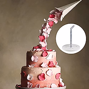 UgyDuky Hanging Decorative Cake Stand Anti Gravity Cake Pouring Kit Reusable Ice Cream Cake Stand for DIY Height Adjustable Floating Cake Stand for Birthday Wedding Graduation Baby Shower Party