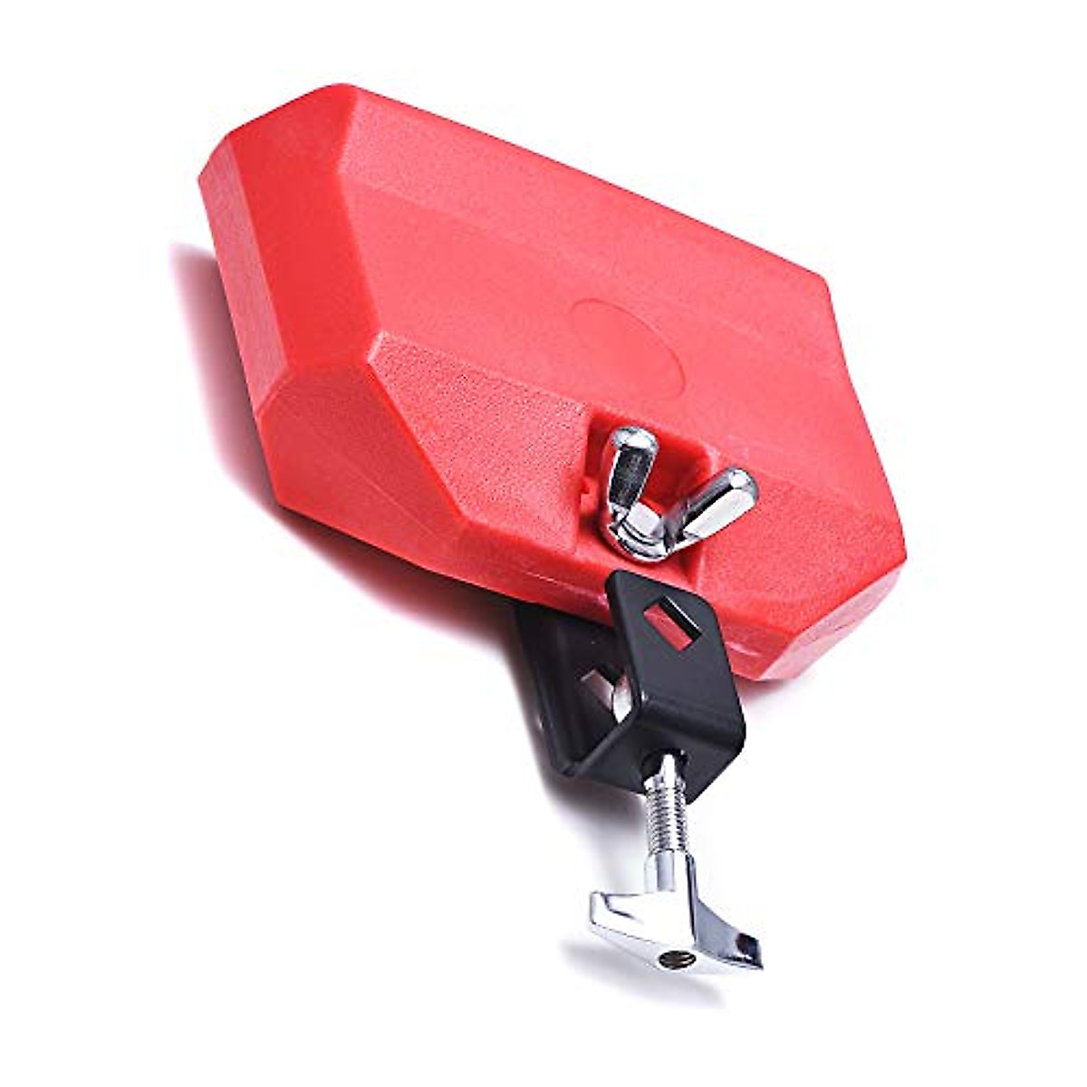 Jam Block, Plastic Musical Percussion Block, Latin Drum Instrument, Red