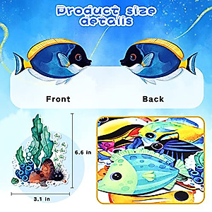 Tropical Fish Hanging Swirls 30 Pack Foil Ceiling Hanging Swirls Streams Banner Decorations Garland for Kids Under the Sea Ocean Baby Shower Celebrating Events Birthday Party Supplies Room Wall Decor