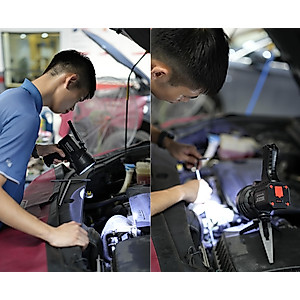 BIGSUN Rechargeable Spotlight, High Lumens 1000,000 LED Flashlight with Multi-Purpose Floodlamp, Built-in 10800mAh Battery Pack, Outdoor Handheld spot Light, for Farm, Hunting,Camping, Car, Boat