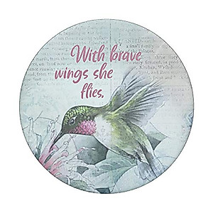 Hummingbird Bird With Wings She Flies For Women And Girls PopSockets PopGrip: Swappable Grip for Phones & Tablets