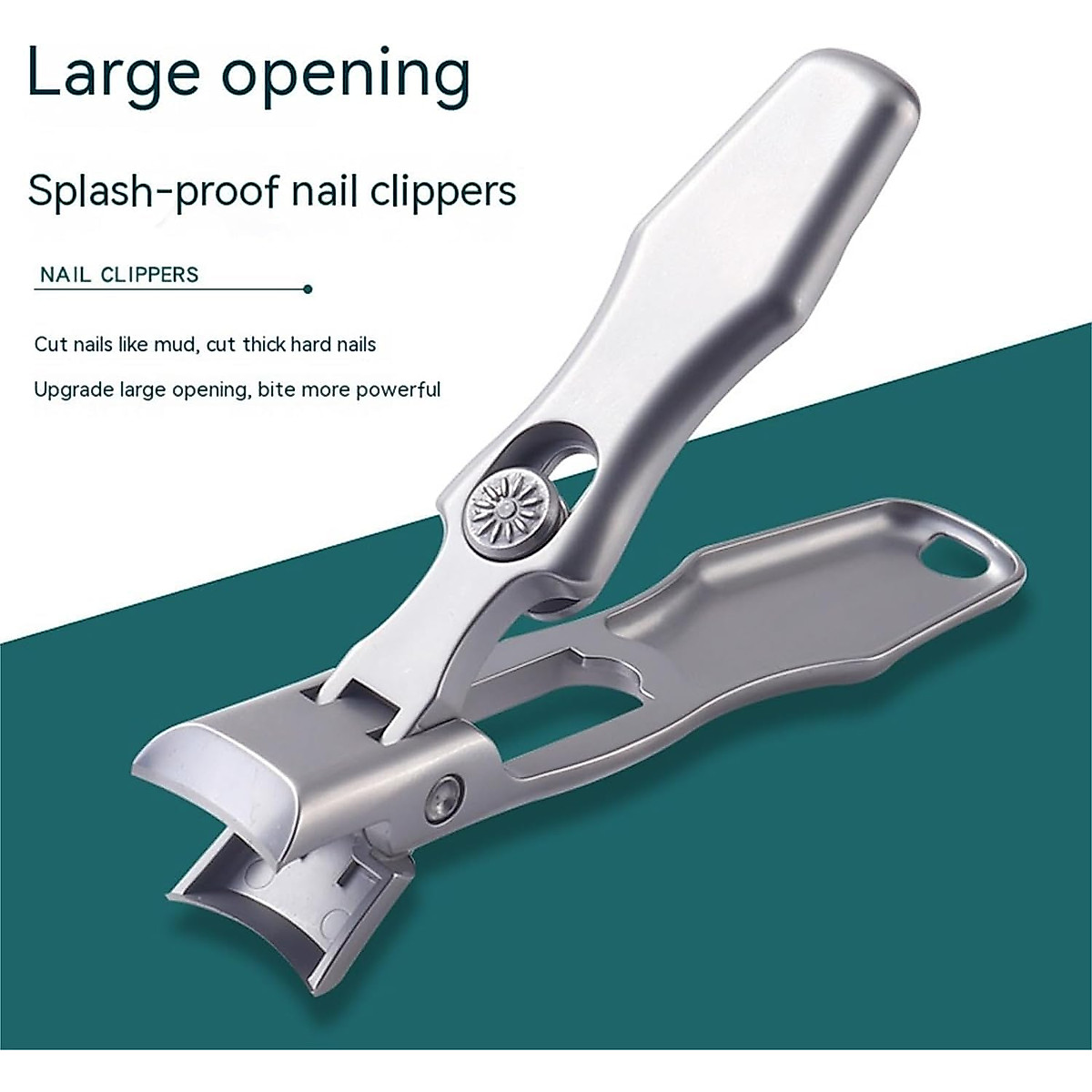 Gloniawor Nail Clippers, Dotmalls Nail Clipper, Cumulus Nail Clipper with Catcher, Ultra Sharp Sturdy Fingernail and Toenail Clipper Cutters, Slanted Nail Clippers