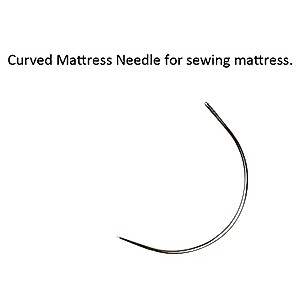 Eketirry Hand Sewing Needle Kit, Heavy Duty Household Hand Needles for for Upholstery, Carpet, Leather, Canvas Repair (5 Pieces)