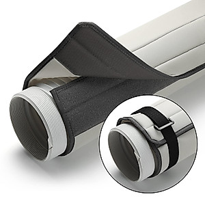 TURBRO Insulated Hose Cover for Portable Air Conditioner, Fits For 5" & 5.9" Diameter Exhaust Hoses, Washable Exhaust Pipe Dust, Vent Hose Cover with Adjustable Strips