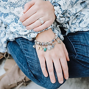 Delta Delta Delta, Tri Delta, Dangle Charm .925 solid sterling silver, Charm, Spacer, Greek, Sorority, Sisterhood, Handcrafted, Made in the USA, For Bracelet, For Necklace