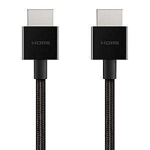 Belkin Ultra HD HDMI 2.1 Cable 6.6FT/2M, 4K Ultra High Speed HDMI Cable, 48Gbps HDMI 2.1 Braided Cord, Dolby Vision HDR & 8K@60Hz Capable, Compatible w/ Playstation, PS4, PS5, Xbox Series X & More