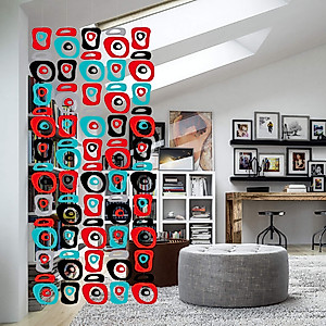 Atomic Mobiles MCM Retro-A-GoGo Room Divider DIY Kit - Mid Century Modern Contemporary Home Decor Room Partition - Home and Office Decor - 5 Sizes! (L - 38" w x 78" h)