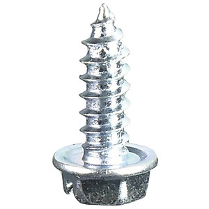 The Hillman Group 41006 Hex Washer Head Slotted Sheet Metal Screw, 8-Inch x 1/2-Inch, 100-Pack