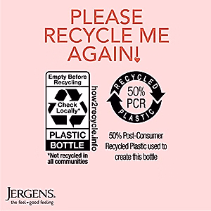 Jergens Softening Body Wash, Daily Moisturizing Skin Cleanser, Paraben Free, 22 Ounces, Infused with Cherry Almond, pH Balanced, Dye Free, Dermatologist Tested (Packaging May Vary)