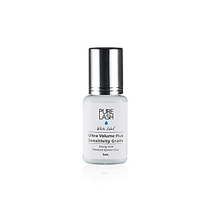 Most Sensitive Eyelash Extension Glue / Pure Lash / White Label / 5 Milliliter / 2-3 Seconds Drying Time / Retention 4-5 Weeks / Professional Use Only / Sensitivity Grade Adhesive