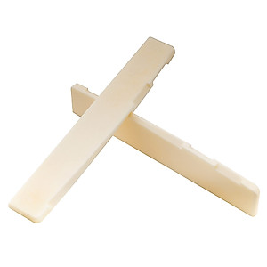 Musiclily Acoustic Guitar Compensated Bone Saddle 76x3x13mm(Pack of 2)