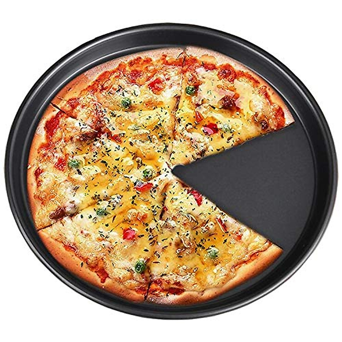 LaiYHe, 12" Pizza Pan Professional Premium Deep Dish Non-Stick Bakeware, 12-Inch