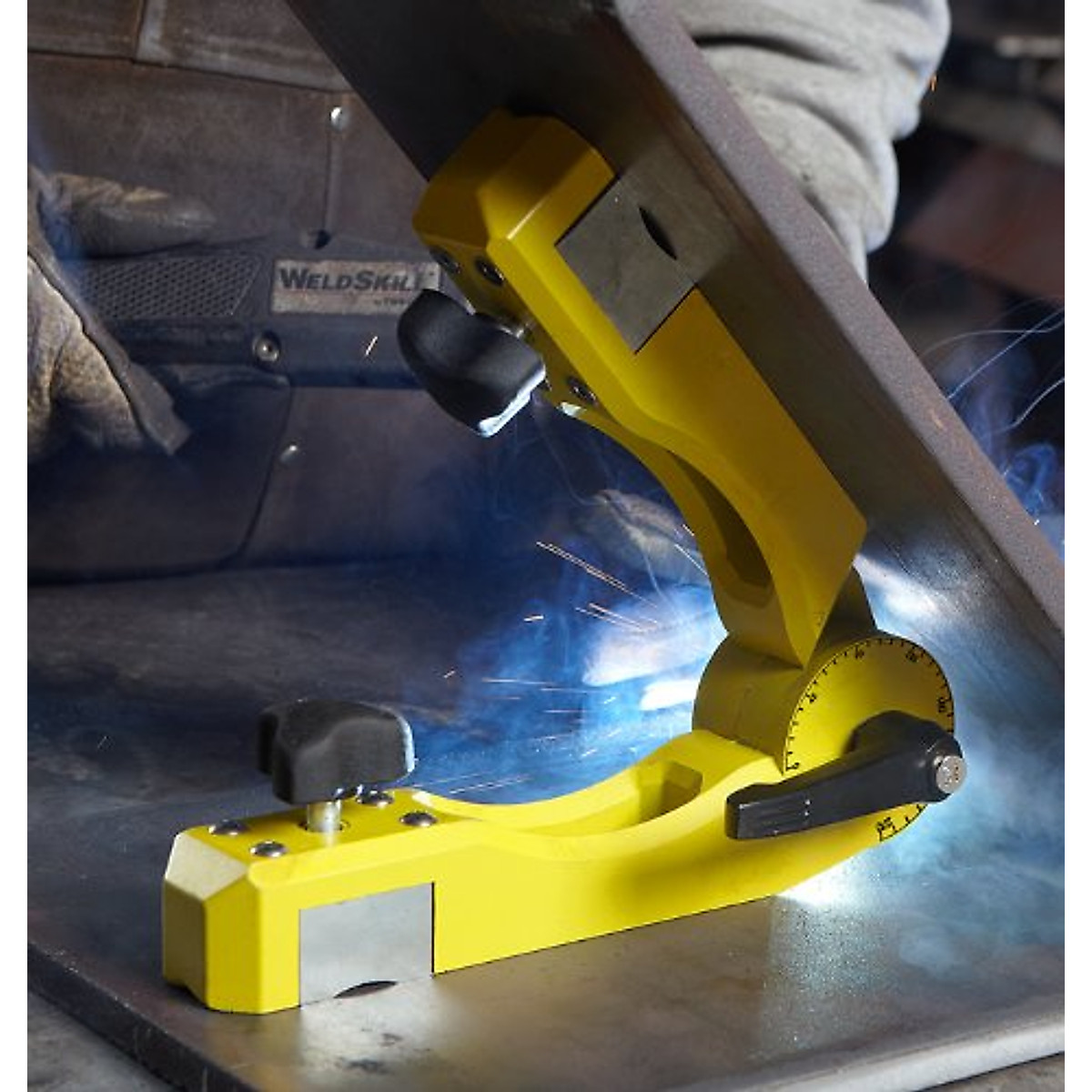 Magswitch Pivot Angle 200 Adjustable Welding Magnet - for Metal Fabrication Welding Accessories and Tools, with Multi Angle Magnet Holder Clamp On/Off Capabilities, 200 lb Holding Force