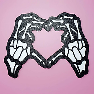 Bride or Die Bachelorette Banner, Gothic Engagement Banner with Skeleton Heart Garland for Halloween Bride to be Bridal Shower Decoration