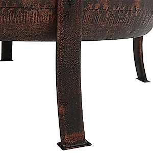 Sunnydaze 30-Inch Outdoor Fire Pit - Round Wood-Burning Backyard and Patio Fire Pit for Outside - Spark Screen, Water-Resistant Cover, Metal Grate, and Fireplace Poker Included - Pheasant Hunting