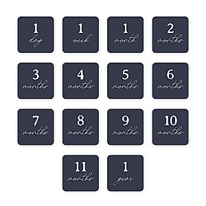 lulujo Baby’s First Year Milestone Blanket and Card Set | 40in x 40in (Sunrise)