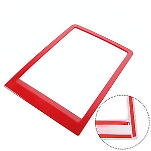 Voodonala for F150 Central Control Storage Compartment Bin Dashboard Frame Trim for 2015-2020 Ford F150 Interior Accessories, ABS Red