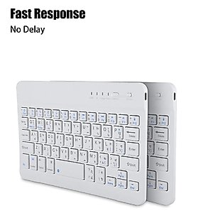 Thai Language Ultra Slim Bluetooth Keyboard Suitable for Android/iOS/Windows Systems.