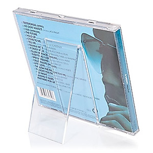 VITAdisplays Incline Setting, Book Stand, Goods Carrier as Bookend Made of Plexiglas (Transparent, 10 cm)