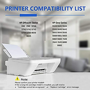 Ankink Higher Yield HP 62XL Ink Cartridge Replacement for 62 HP62XL hp62 XL Envy 5540 5640 5660 7640 7644 7645 OfficeJet 200 250 5740 5745 8040 Printer 2 Black 2 Color (Tricolor) Combo 4 Pack c2p07an