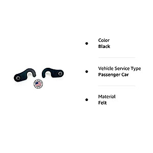 TACCOM Sun Visor clips (2) compatible for Jeep 2018 and newer JK, JL, JT Gladiator and Wrangler- PATENT PENDING