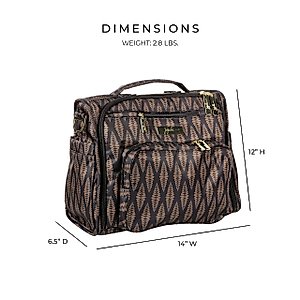 JuJuBe B.F.F Multi-Functional Convertible Diaper Backpack/Messenger Bag, Legacy Collection - The Versailles