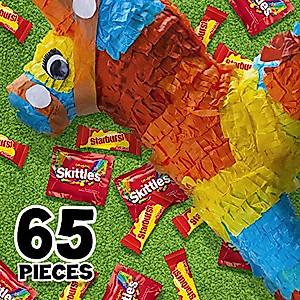 SKITTLES & STARBURST Fun Size Chewy Easter Candy Assortment, 31.9 oz, 65 Pieces Bag