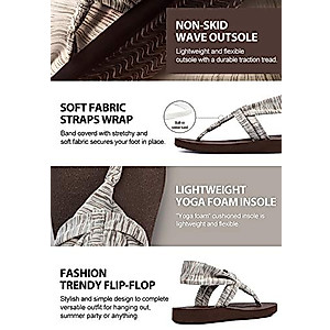 atika CLSL Women's Outdoor Walking Sandals, Open Toe Arch Support Trail Hiking Sandals, Strap Sport Sandals Water Shoes, Yoga Sandal Zen Black, 7