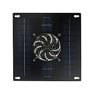 Amikadom #11HHa1 Solar Panel Fans 5W Solar Panel Powered Fan Waterproof Outdoor Solar Exhaust Ventilation Fan for Greenhouse Hicken Co