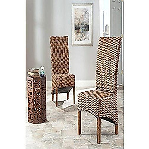 Safavieh Home Collection Isla Brown Dining Chair (Set of 2)