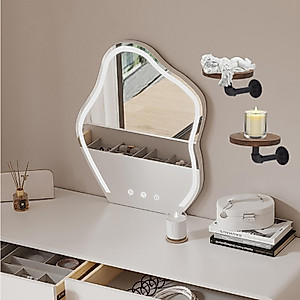 JINGHANGER 2 Pack Round Floating Wood Corner Shelves, Wall Mounted Display Rack 5.9 inches Diameter Indoor Circle Wall Mounted Shelves for Candles, Planter, Pots, Ornaments