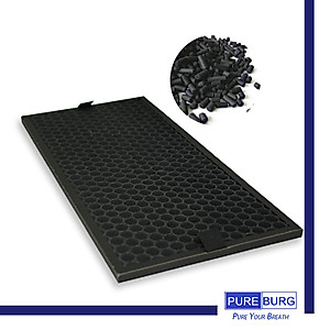 PUREBURG Replacement HEPA Filter Kit Compatible with Rowenta Intense Pure AIR XL Air Piurifiers PU60XX Series PU6010 PU6015 PU6020 PU6025 PU6040 PU6045 Part # XD6077U0 XD6061 XD6066