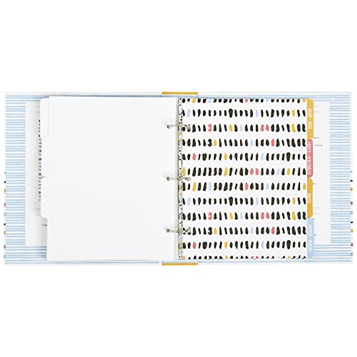 C.R. Gibson Bloom Pocket Page Book Binder with Recipe Index Cards, 8.5" W x 9.35" L, Multicolor