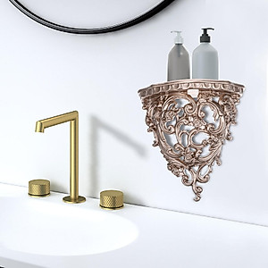 Ciieeo Floating Shelves Crystal Display Shelf Flower Pot Stands Bathroom Rustic Wall Shelf Decor Boho Wall Mounted Bookshelf Sundries Organizer Zen Meditation Yoga Decorations