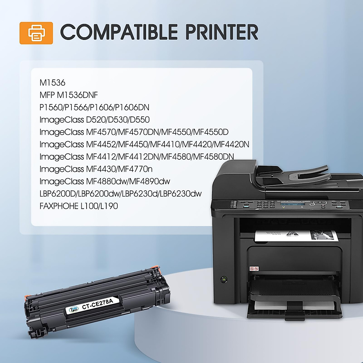 Cool Toner Compatible Toner Cartridge Replacement for HP 78A CE278A Toner HP Laserjet 1536dnf MFP P1606dn 1606dn P1606 HP Laserjet MFP M1536dnf P1566 P1560 Toner Cartridge Printer Ink (Black, 4-Pack)