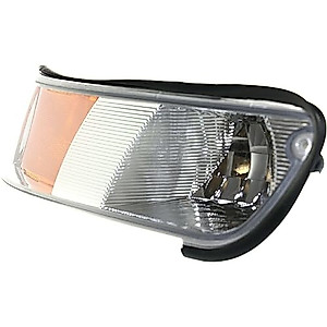 HDOZTOJI 2pcs Headlight Left Right Side Plastic Lens Corner Light Clear & Amber Corner Light Clear Headlight Lens Headlights & Corner Parking Lights Kit YW3Z13008BB 12160151 FO2550124