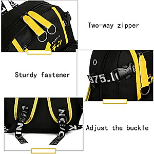 WZCSLM 15.6 Inch Stylish Computer Backpack Teens Bag College School Casual Daypack With USB Port Business Backpack Laptop Bag for Cartoon Glow at nightPattern (lightning)