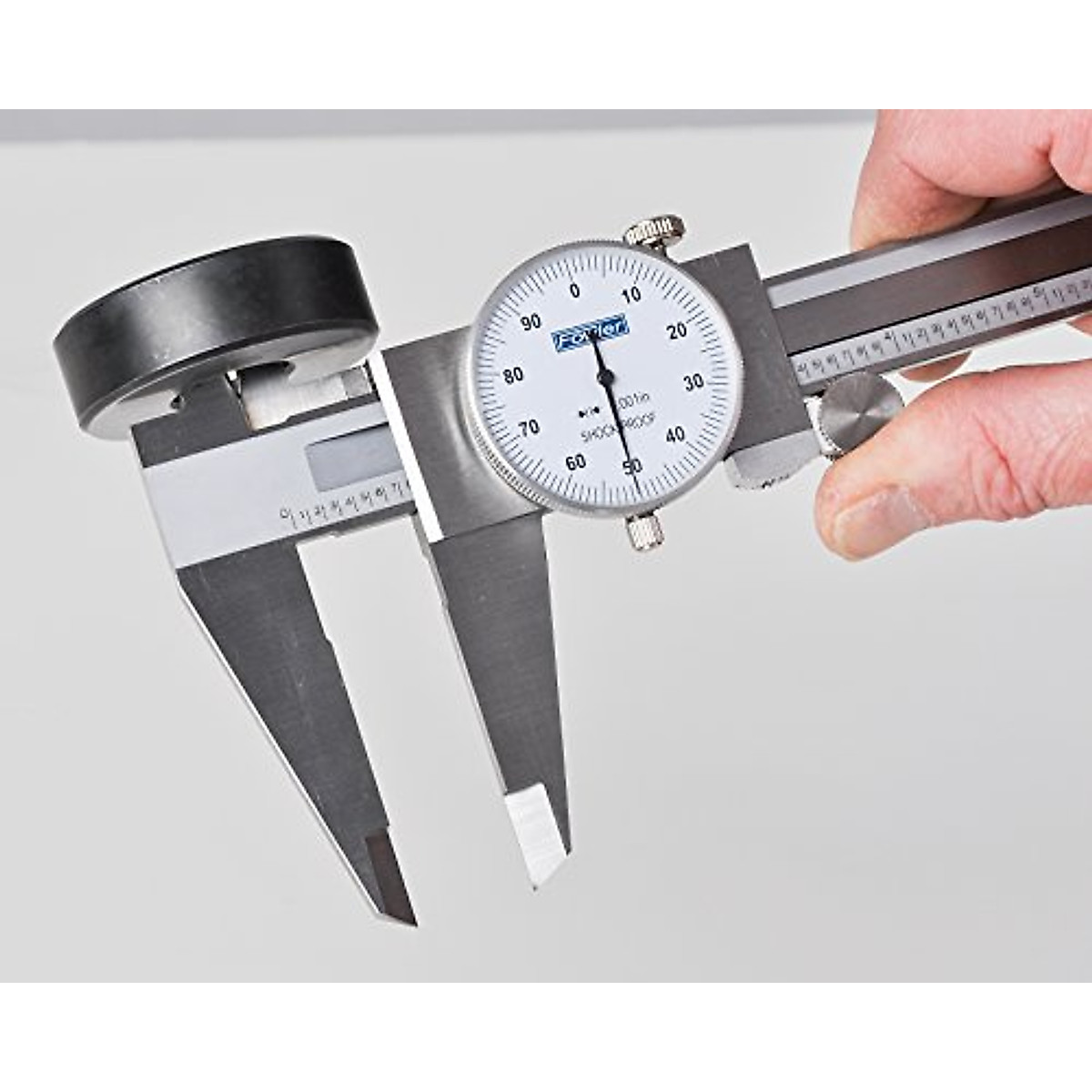 Fowler 52-008-706-0, Premium Dial Caliper With 0-6" Measuring Range (White)