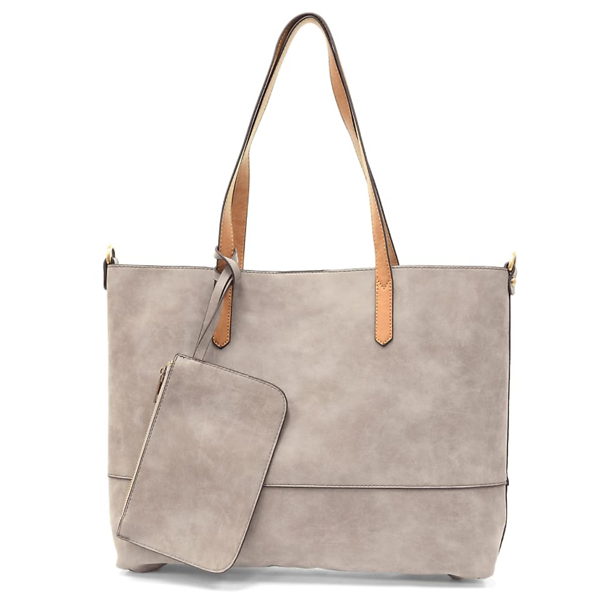 joy susan Women's Brushed 3in1 Tote Bucket Handbag