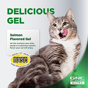 GNC Pets Ultra Multivitamin Gel/Paste, Cats, Salmon Flavor, 3.5-oz Tube | Multivitamin Supplement Gel for Cats Salmon Flavor | Cat Daily Supplement Salmon Flavor FF14379