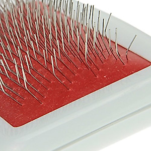 FakeFace Pet Puppy Dog Cat Hair Shedding Grooming Fur Trimmer Groomer Soft Pin Gilling Brush Comb Slicker Rake Tool with Antiskid Handle Grip Large