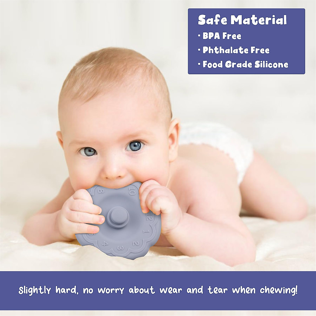 Baby Sensory Teething Toys - Baby Teether Montessori Toys - Gifts for Infant Newborn Boys Girls 6 9 12 18 Months 1 One Year Old - Stacking Rings Bath Toys - Toddler Educational Learning Toys