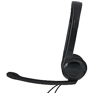 EPOS Sennheiser PC 5 Chat - Headset for Internet Communication, E-Learning and Gaming - Noise Cancelling Microphone, Casual Gaming Lightweight, high Comfort, Minimalistic, Black