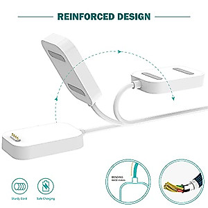 TUSITA Charger Dock Compatible with Verizon Gizmo Watch 2 / Gizmo Watch 1 - Magnetic USB Charging Cable 3.3ft /100cm - Kids Smartwatch Accessories